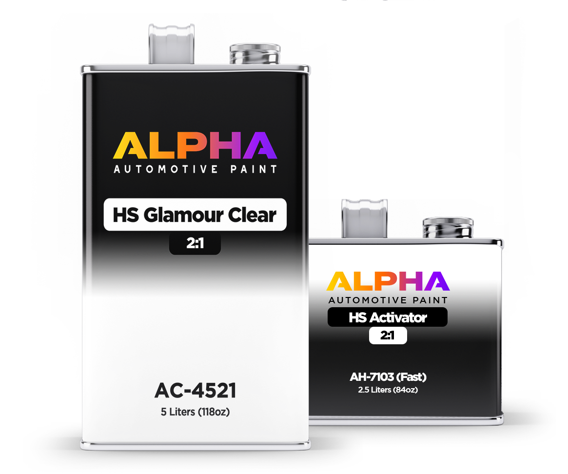 HS Glamour Clearcoat AC-4521 Kit | Alpha Automotive Paint – Linear Blocking Tools